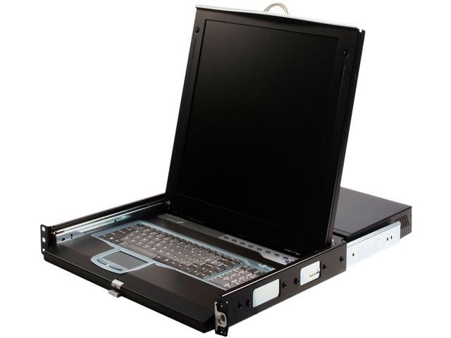 StarTech.com CABCONS1716I 1U 17" Rackmount LCD Console with Integrated ...