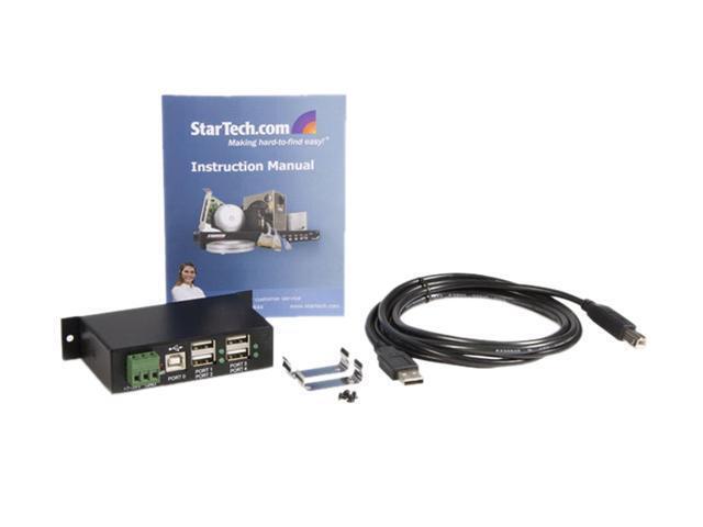 StarTech.com ST4200USBM Mountable 4 Port Rugged Industrial USB Hub ...