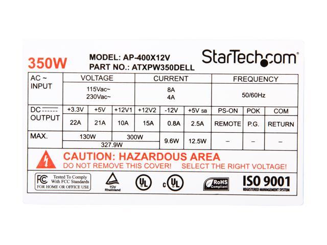 StarTech.com ATXPW350DELL 350 W Power Supply - Newegg.com