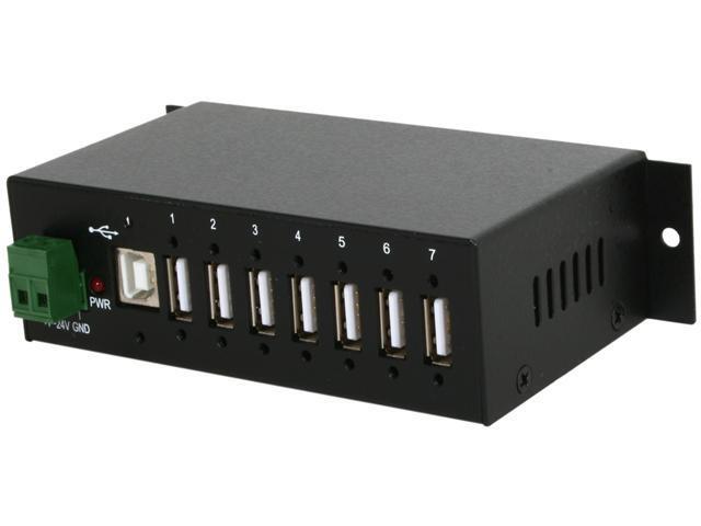 StarTech.com ST7200USBM 7 Port Industrial USB 3.0 Hub - Rugged - Black ...