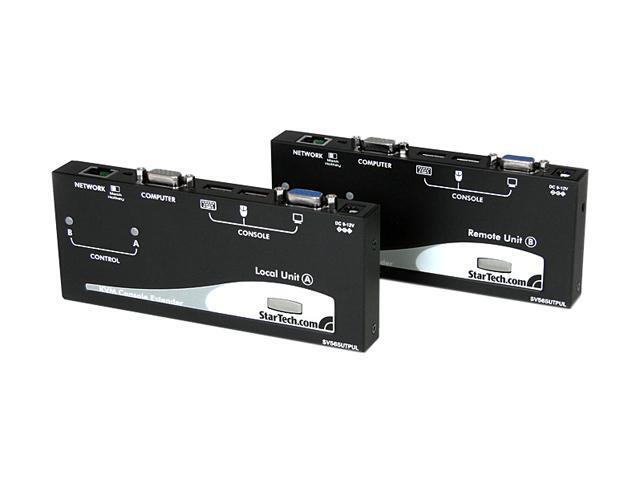 StarTech.com SV565UTPUL USB VGA KVM Console Extender over CAT5 UTP ...