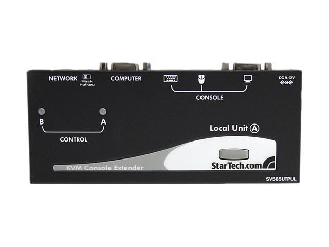 StarTech.com SV565UTPUL USB VGA KVM Console Extender over CAT5 UTP ...