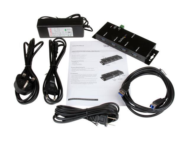 StarTech.com ST4300USBM Mountable USB 3.0 hub - Industrial - Rugged ...