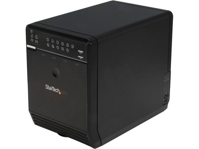 StarTech.com SAT3540U3ER Black 4 Bay External Hard Drive Array RAID ...