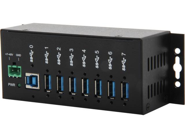 StarTech.com ST7300USBM 7 Port Metal Industrial SuperSpeed USB 3.0 Hub ...