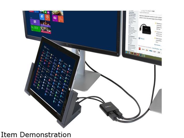 StarTech.com MSTMDP122DP Mini DisplayPort to DisplayPort Multi Monitor Splitter - 2-Port MST Hub ...