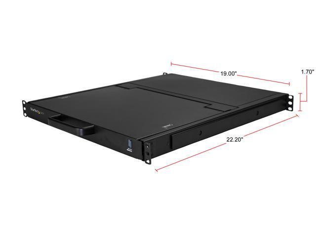 StarTech.com RKCONS17HD Rackmount KVM Console - 1U - 17.3in Display ...
