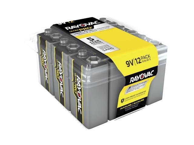 Rayovac Ultra Pro Alkaline 9 Volt Batteries 12-Pack AL9V12PPJCT ...