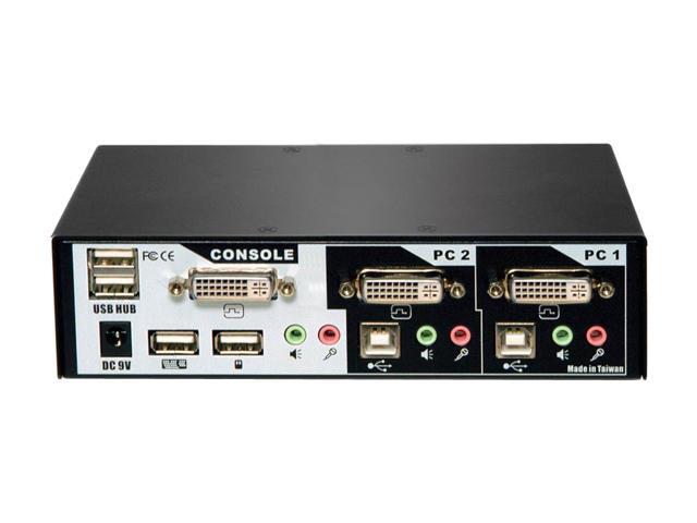 Open Box: Avocent 2SVDVI10-001 SwitchView DVI 2-port KVM Switch ...