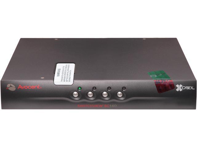 Avocent SC140-001 SwitchView SC 1 x 4 Secure KVM w/ Intrusion Detection ...
