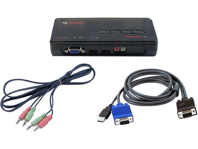 Open Box: Avocent 4SV120BND1 SwitchView 100 4-Port USB KVM Switch ...