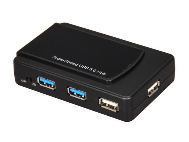 SYBA SY-HUB20078 InfoZone Combo USB 3.0 + USB 2.0 7-port Hub with USB 3 ...