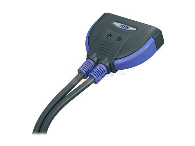 ATEN CS62 2-port KVM Switch with Built-in Cables - Newegg.com
