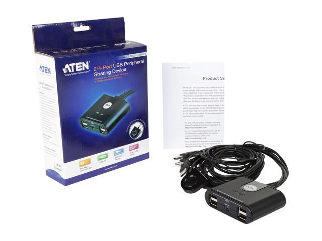 ATEN US424 4-Port USB Peripheral Sharing Device - Newegg.com