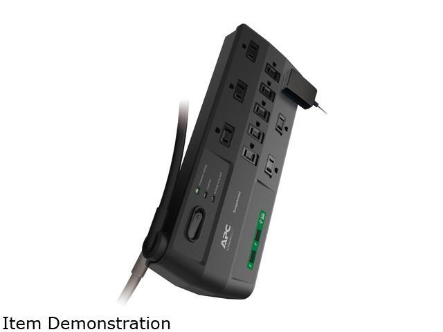 APC 11-Outlet Surge Protector Power Strip with USB Charging Ports, 2880 ...