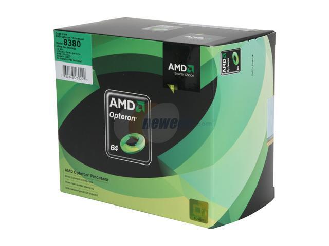 AMD Opteron 8380 2.5 GHz Socket F 75W OS8380WAL4DGIWOF Server Processor ...