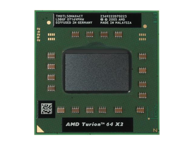 AMD Turion 64 X2 TL-50 - Turion 64 X2 Taylor Dual-Core 1.6 GHz Socket S1 31W Processor ...