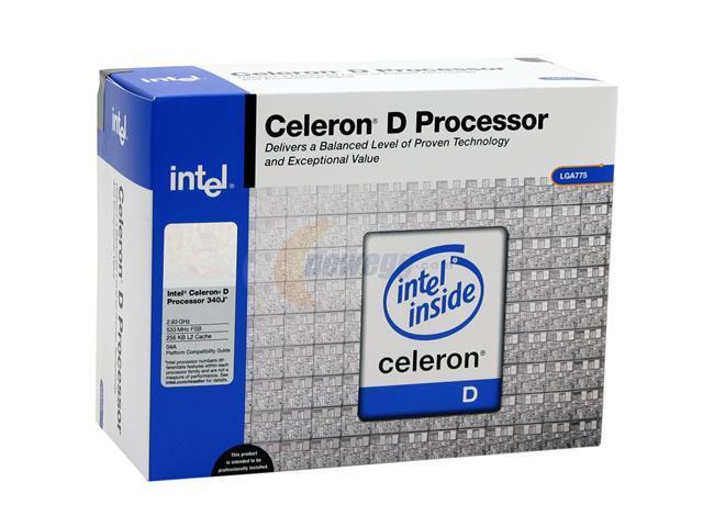 Intel Celeron D 340J - Celeron D Prescott 2.93 GHz LGA 775 Processor ...