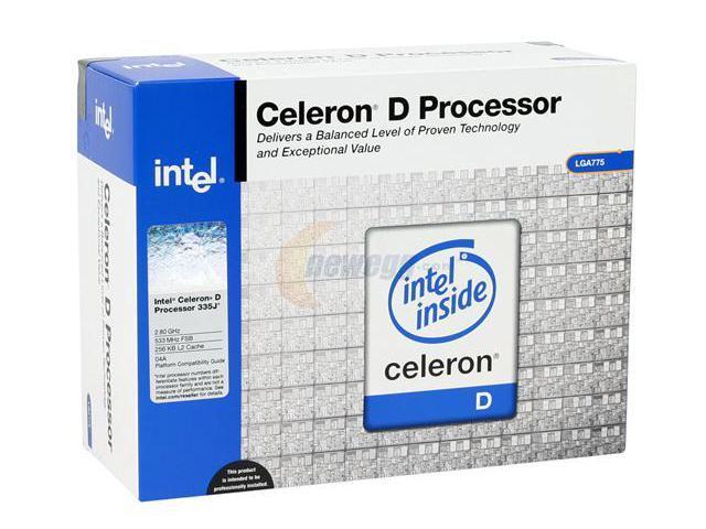 Intel Celeron D 335J - Celeron D Prescott 2.8 GHz LGA 775 Processor ...