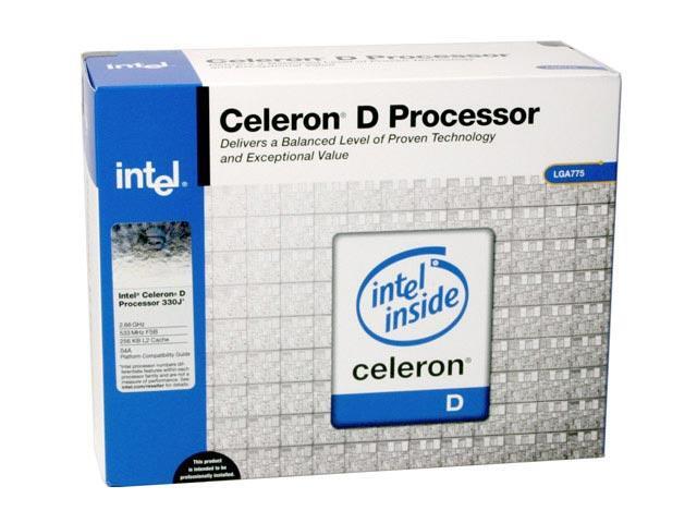 Intel Celeron D 330J - Celeron D Prescott Single-Core 2.66 GHz LGA 775 ...