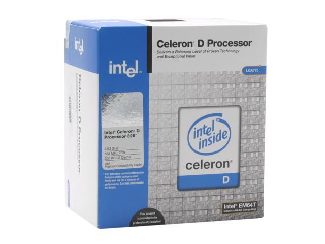 Open Box: Intel Celeron D 326 - Celeron D Prescott Single-Core 2.53 GHz ...