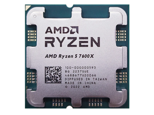 AMD Ryzen 5 7600X - 6-Core 4.7 GHz - Socket AM5 - 105W Desktop ...