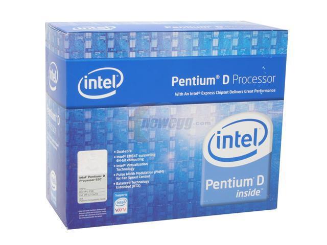 Intel Pentium D 930 - Pentium D Presler Dual-Core 3.0 GHz LGA 775 BTX ...