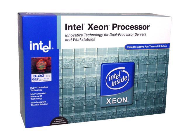 Intel Xeon EM64T 3.2 - Xeon Nocona Single-Core 3.2 GHz Socket 604 ...