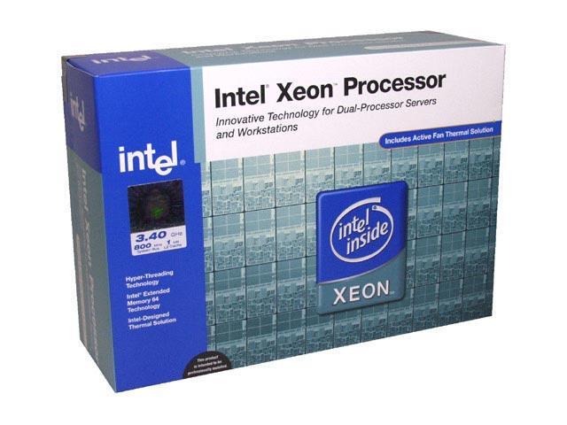 Intel Xeon EM64T 3.4 - Xeon Nocona 3.4 GHz Socket 604 Processor ...