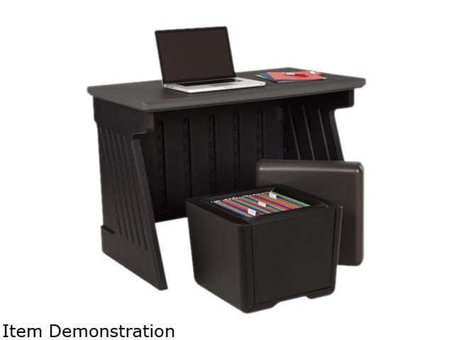 Snapease Desk And Otto Seat Storage Combo, Black/Charcoal - Newegg.com