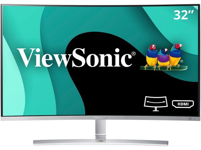 ViewSonic VX3216-SCMH-W 32 Inch 1080p 1800R Curved Monitor with Dual ...