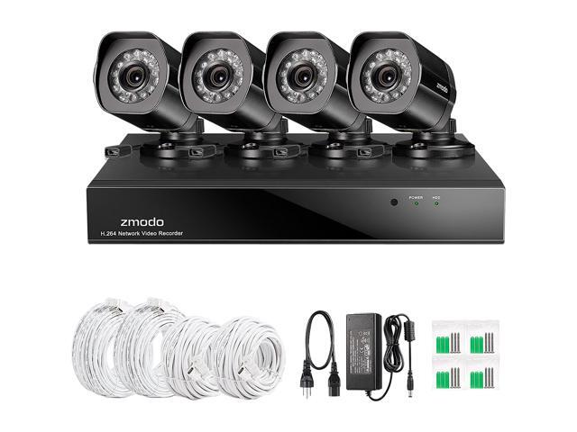 Zmodo 8 Channel NVR (No HDD Included) with 4 Full HD 1080p sPoE IP ...