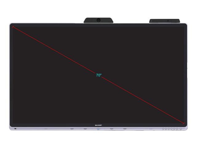SHARP PN-CD701 70" Windows Collaboration Display 4K Ultra HD ...