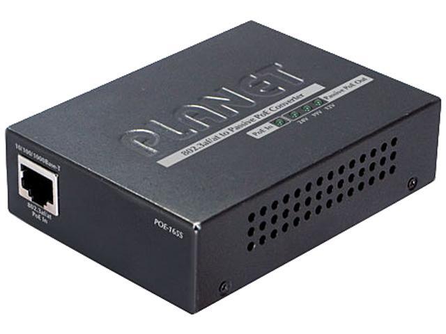 PLANET POE-165S IEEE 802.3af/at Passive PoE Converter (12V / 19V / 24V ...