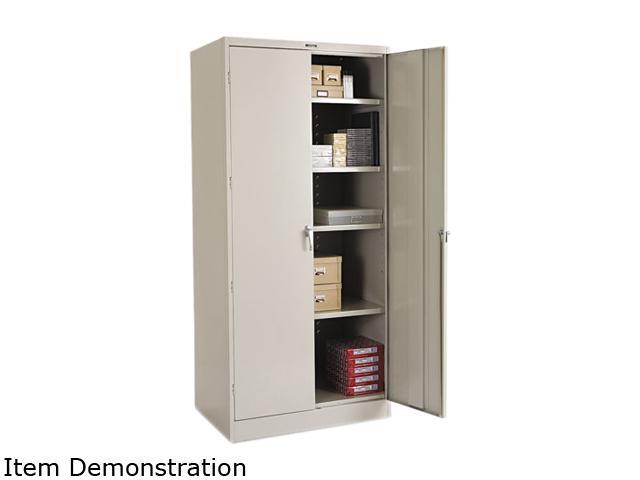 Tennsco 78" High Deluxe Cabinet 36w x 24d x 78h Light Gray 2470LGY ...