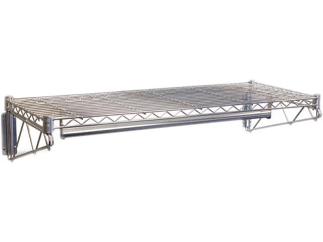 Steel Wire Wall Shelf Rack, 48W X 18-1/2D X 7-1/2H, Silver - Newegg.com