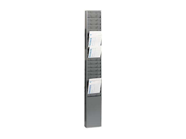 Steel Time Card Rack With Fixed 4-1/2" X 5" Pockets - Newegg.com