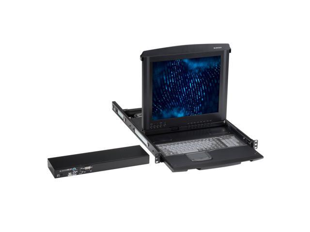 Black Box ServTray KVM LCD Console Tray and Switch KVT419A-1UV-R3 ...