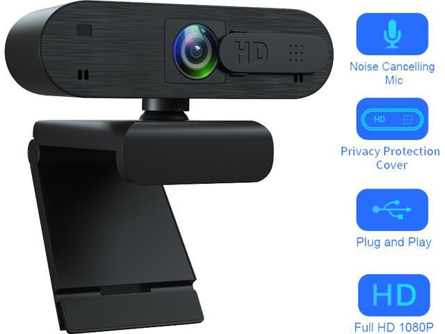 AutoFocus Full HD Webcam 1080P with Privacy Shutter-Pro Webcam with ...