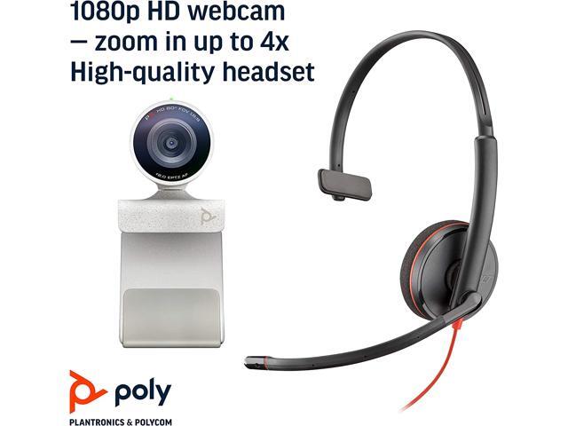 Poly - Studio P5 Webcam with Blackwire 3210 Headset Kit (Plantronics ...