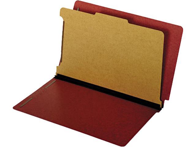 Dual Tab Classification Folder, 2 Sections, Top/End Tab, Legal, Kraft ...