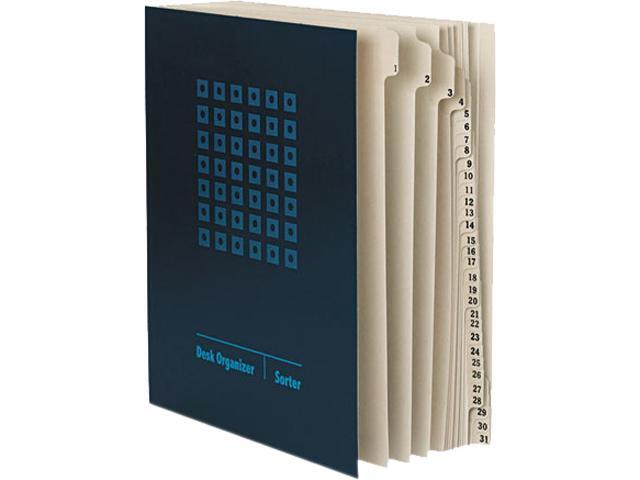 Smead Expandable Indexed Sorter Top Tab Letter Size Index 1-31 Navy ...