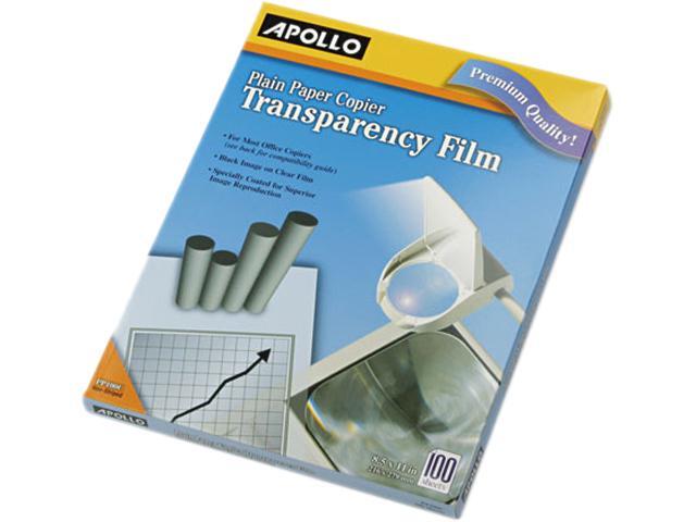 Apollo B/W Laser Transparency Film w/o Sensing Stripe Letter Clear 100 ...