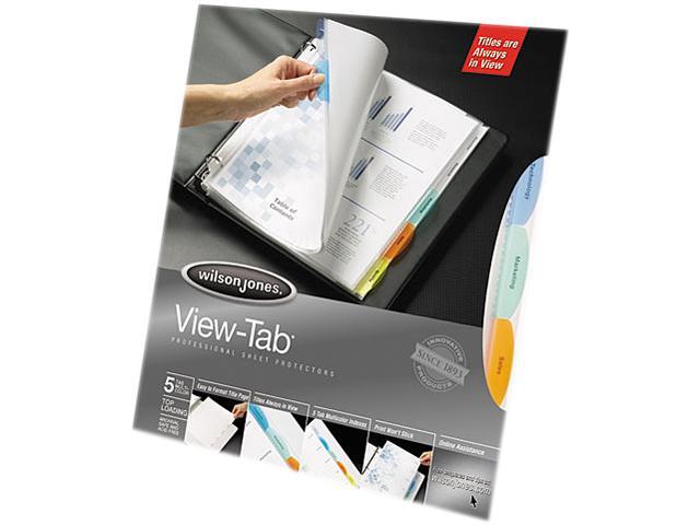 Wilson Jones 55115, View-Tab Sheet Protectors, Easy Organize, Multi ...