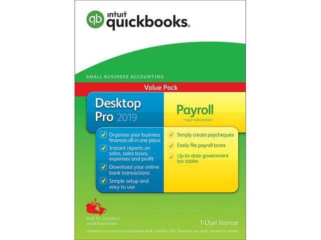 QUICKBOOKS DESKTOP PRO PLUS PAYROLL 2019 - Newegg.ca