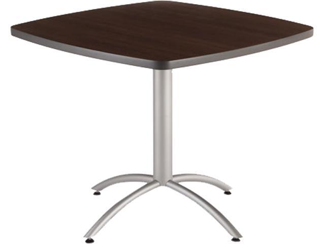 Cafeworks Table, 36w X 36d X 30h, Walnut/silver - Newegg.com