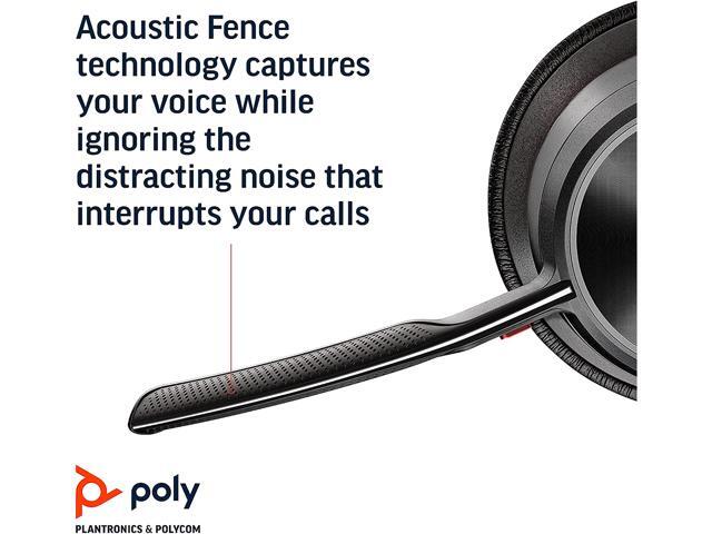 Poly - Voyager Focus 2 UC USB-A (Plantronics) - Bluetooth Dual-Ear ...