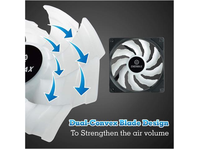 Enermax HF120 RGB PWM 120mm Case Fan, Addressable RGB Sync Via ...