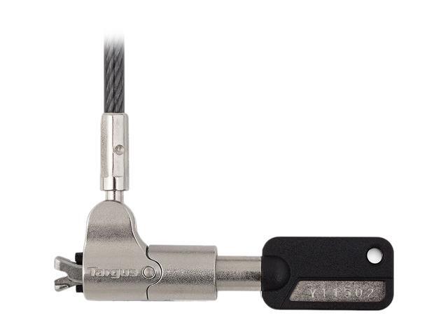 Targus DEFCON N-KL Mini Keyed Cable Lock - TAA Compliant - Black ...