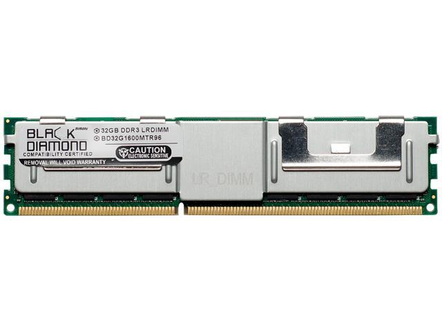 Black Diamond Memory 64GB (2 x 32GB) ECC Load Reduced DDR3 1600 (PC3 ...